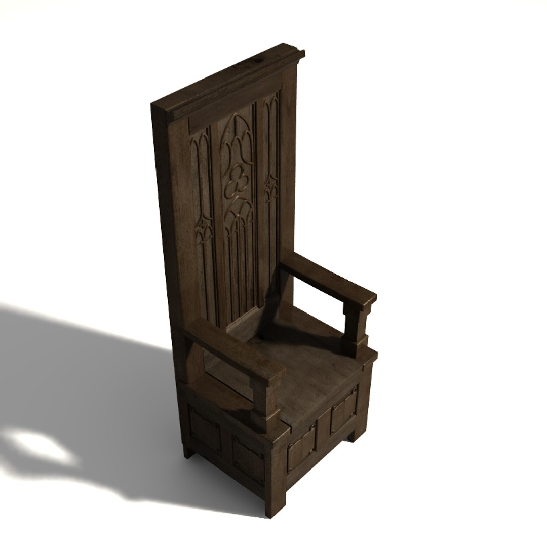 3d Chair Throne Model