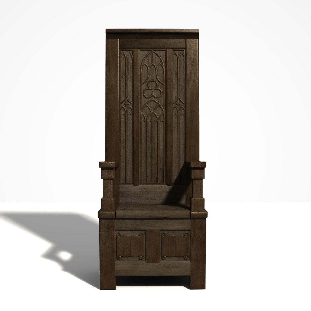 3d Chair Throne Model