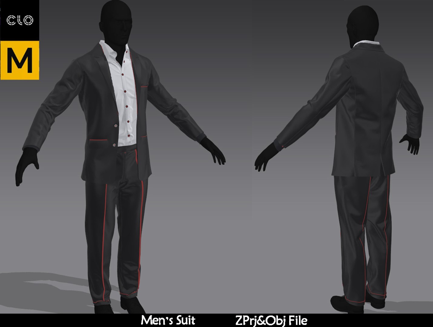 MEN-S-SUIT-Marvelous-DesignerZprj3Dモデル - TurboSquid 1565774