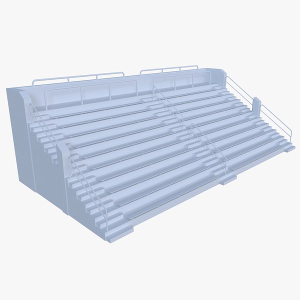 bleacher blender 3d model