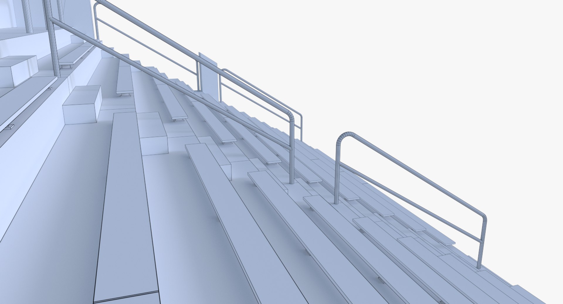 Bleacher Blender Obj