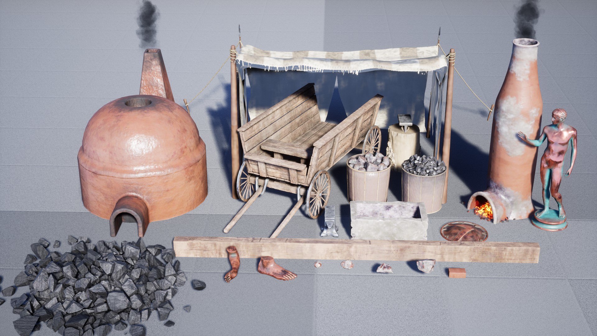 Smelter Store 21 Assets 3D Model - TurboSquid 2193686