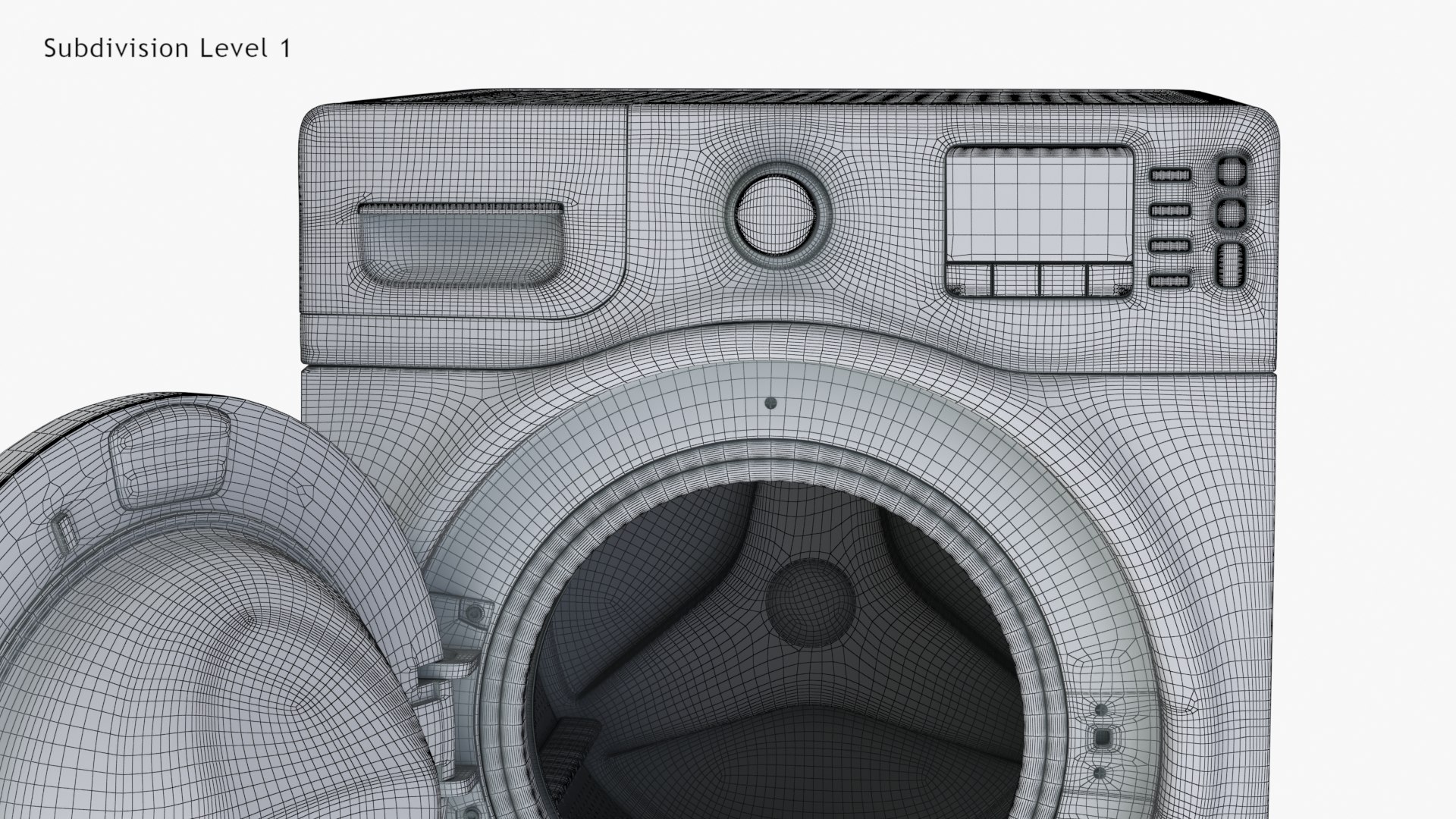 Ecobubble washing machine samsung 3D model - TurboSquid 1592183