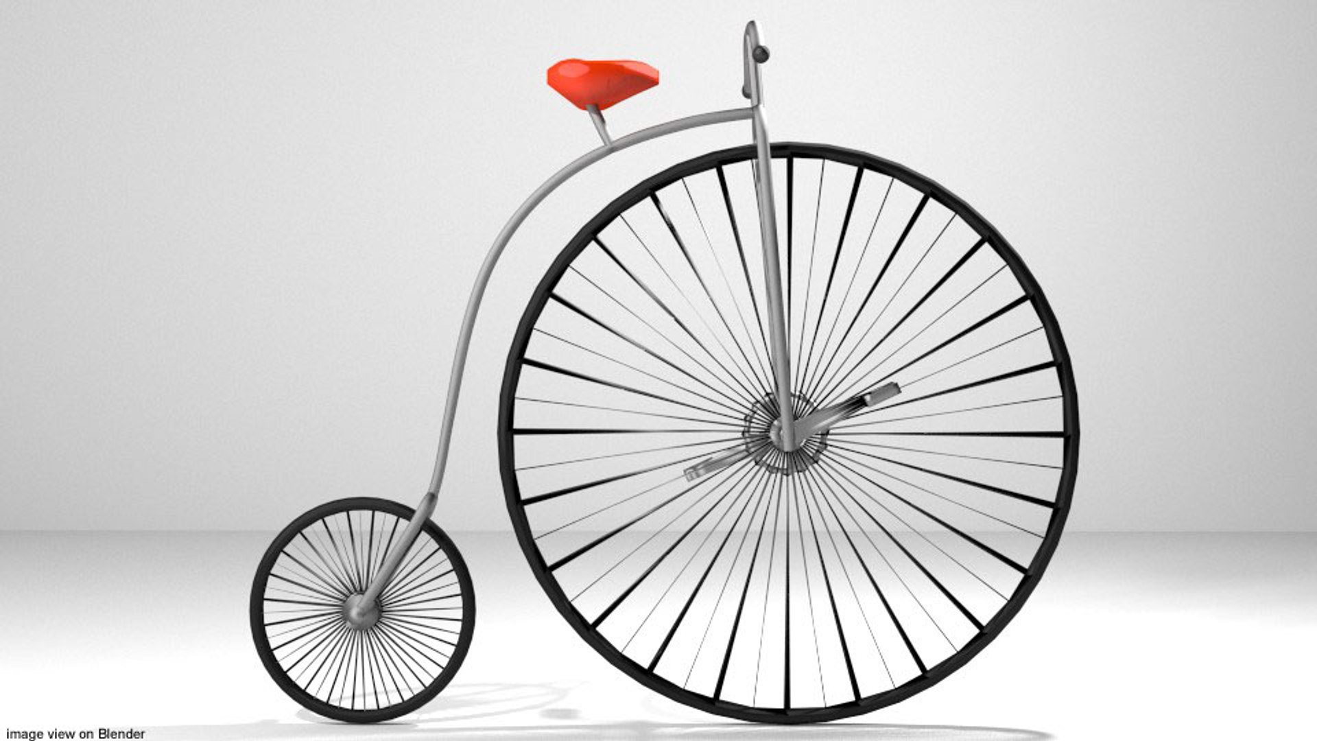3d bicycle cycle vintage model
