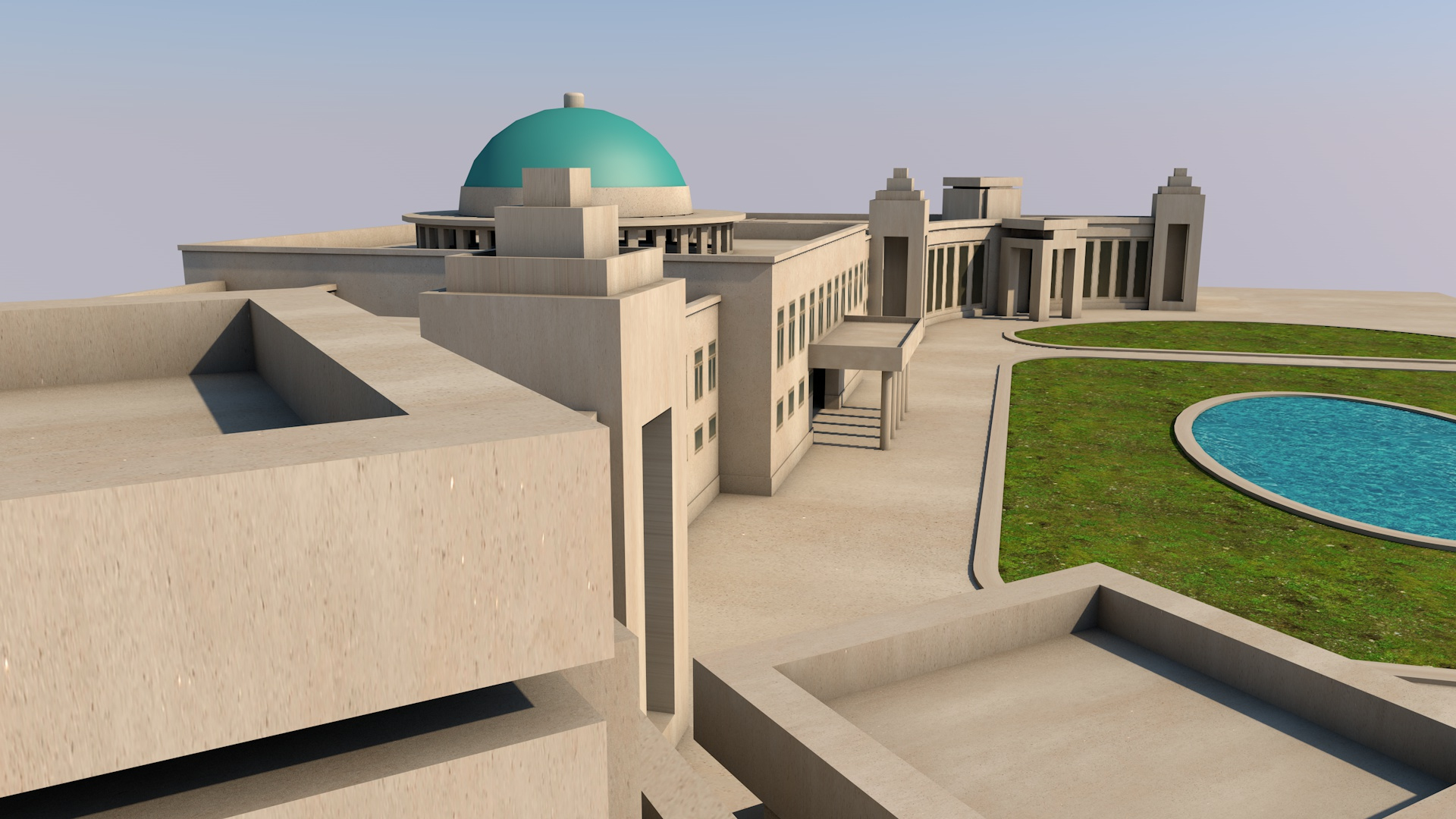 Republican Palace Baghdad model - TurboSquid 1974869