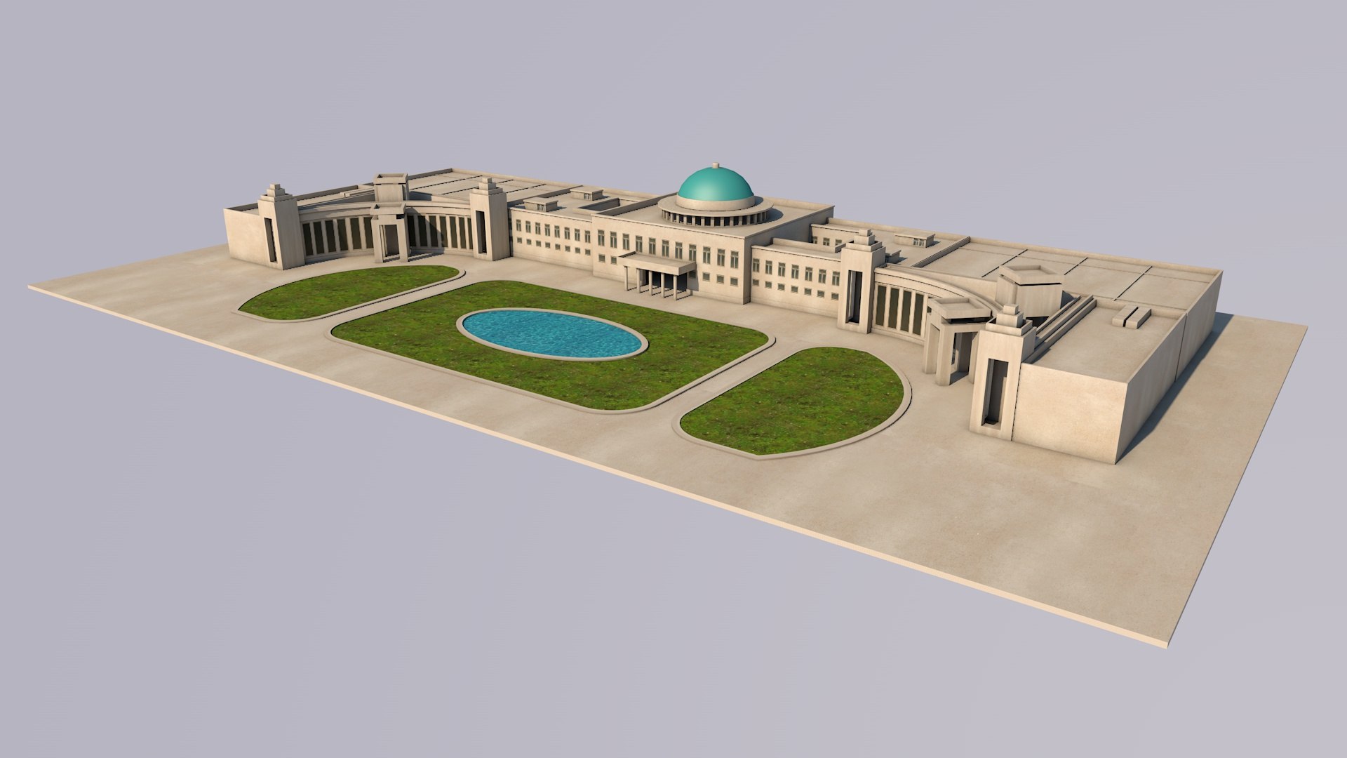 3D модель Republican Palace Baghdad - TurboSquid 1974869