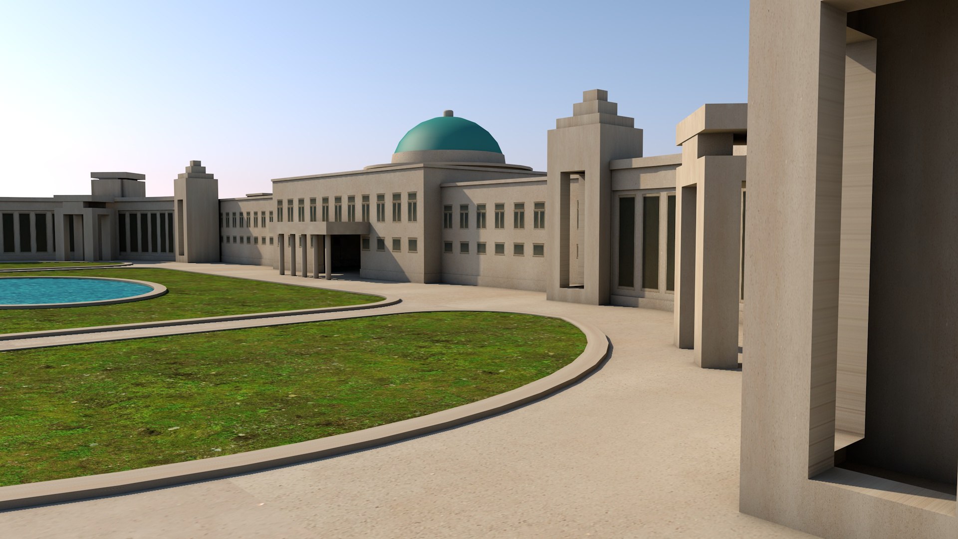 Republican Palace Baghdad Model - TurboSquid 1974869