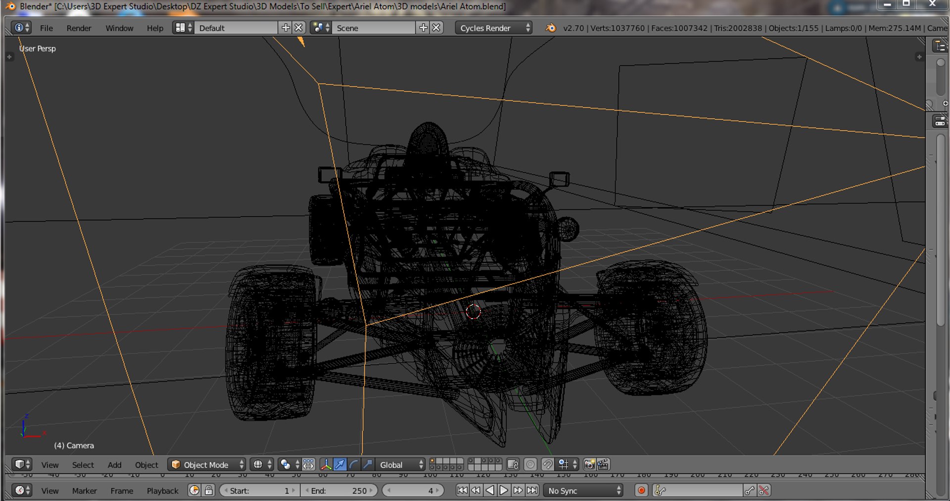 3d Model Ariel Atom