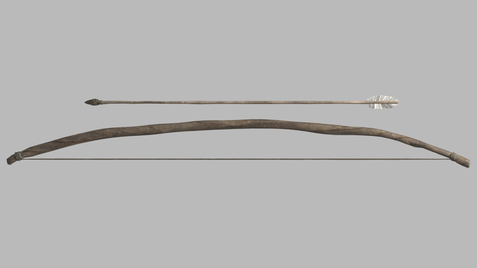 WOODEN BOW 3D REALISTIC Model - TurboSquid 2049527