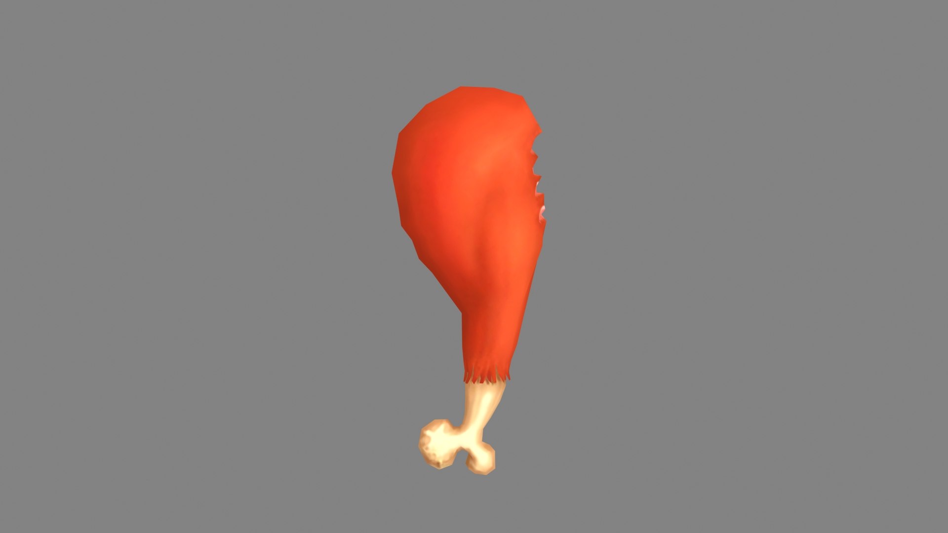 3D Model Cartoon Turkey Leg - TurboSquid 2110482