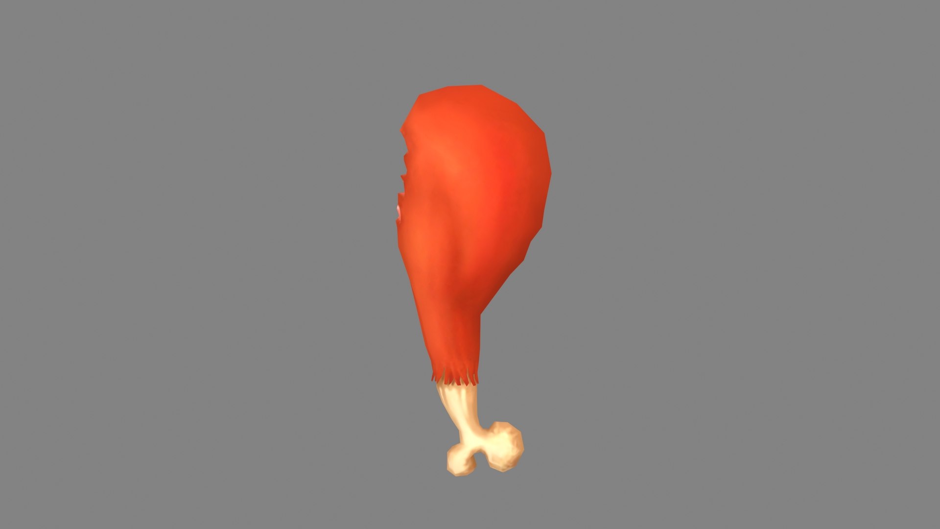 3D Model Cartoon Turkey Leg - TurboSquid 2110482