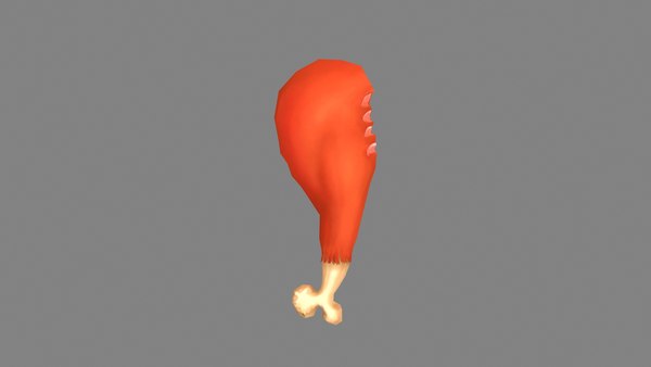 modelo 3d Cartoon Turkey Leg - TurboSquid 2110482