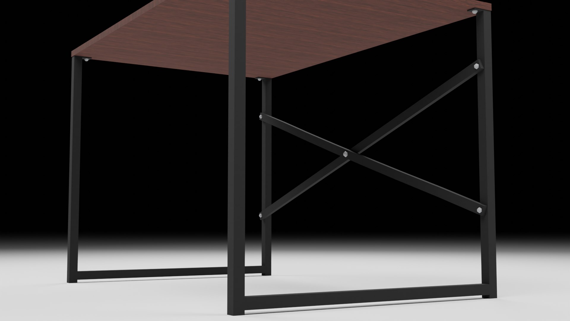 Walnut Wood Table Low Poly 3D Model - TurboSquid 1846283