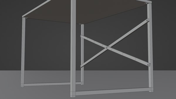 Walnut Wood Table Low Poly 3D model - TurboSquid 1846283