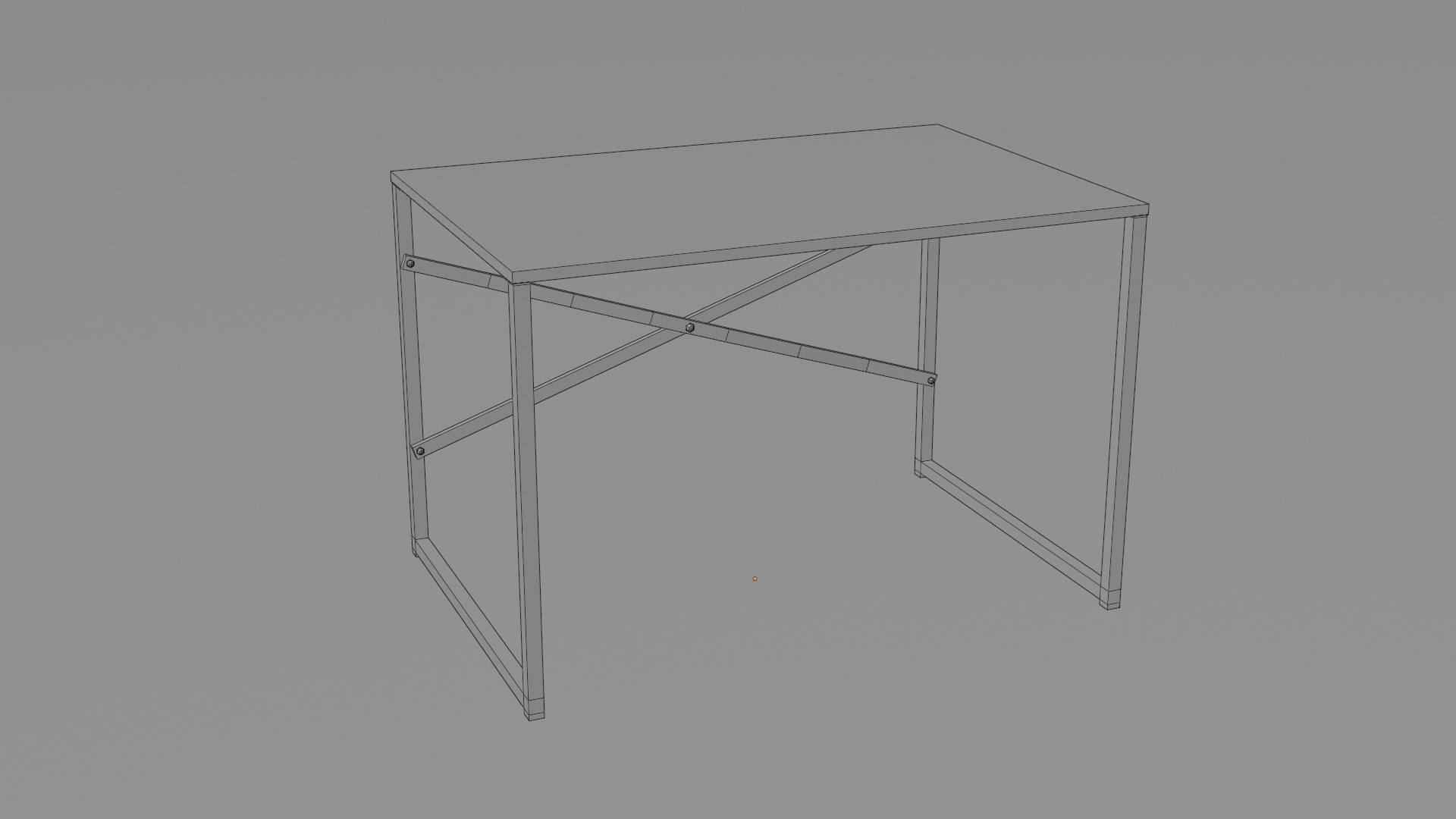 Walnut Wood Table Low Poly 3D Model - TurboSquid 1846283