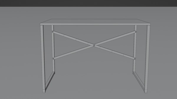 Walnut Wood Table Low Poly 3D model - TurboSquid 1846283