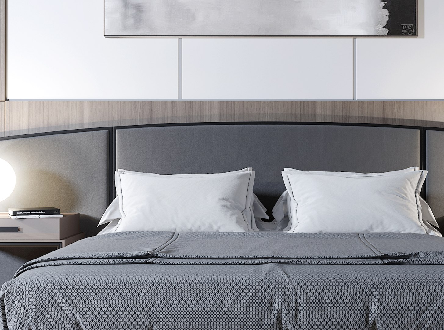 3D Modern double bed model - TurboSquid 2056454