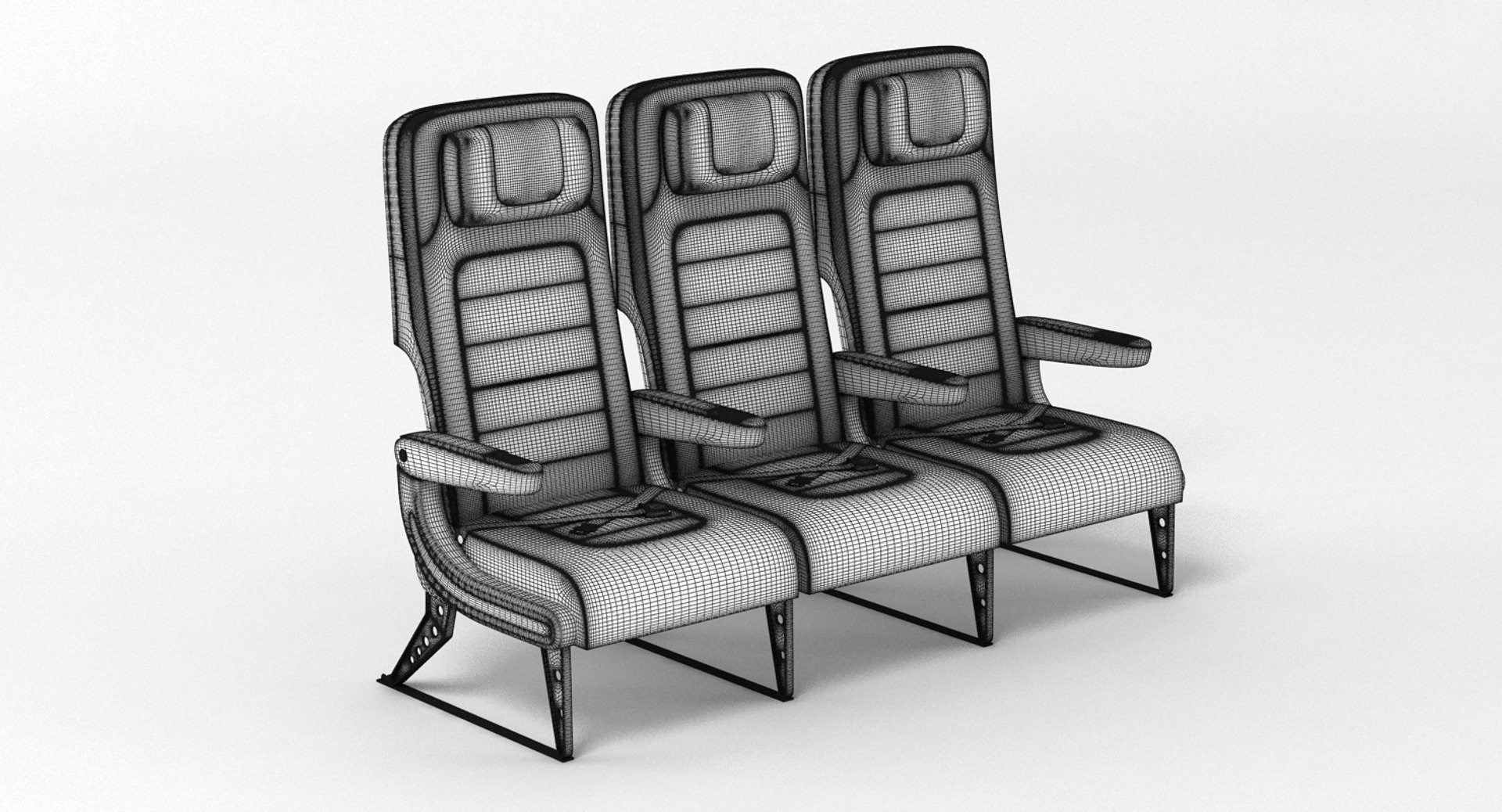 3d Model Of Airplane Chair