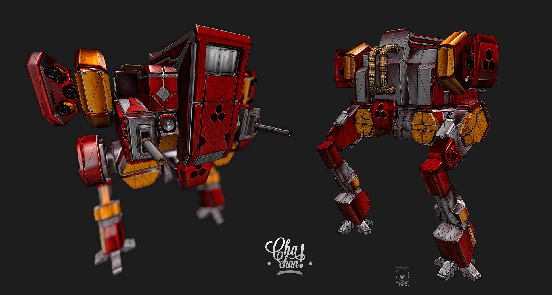 mech robot 3d model