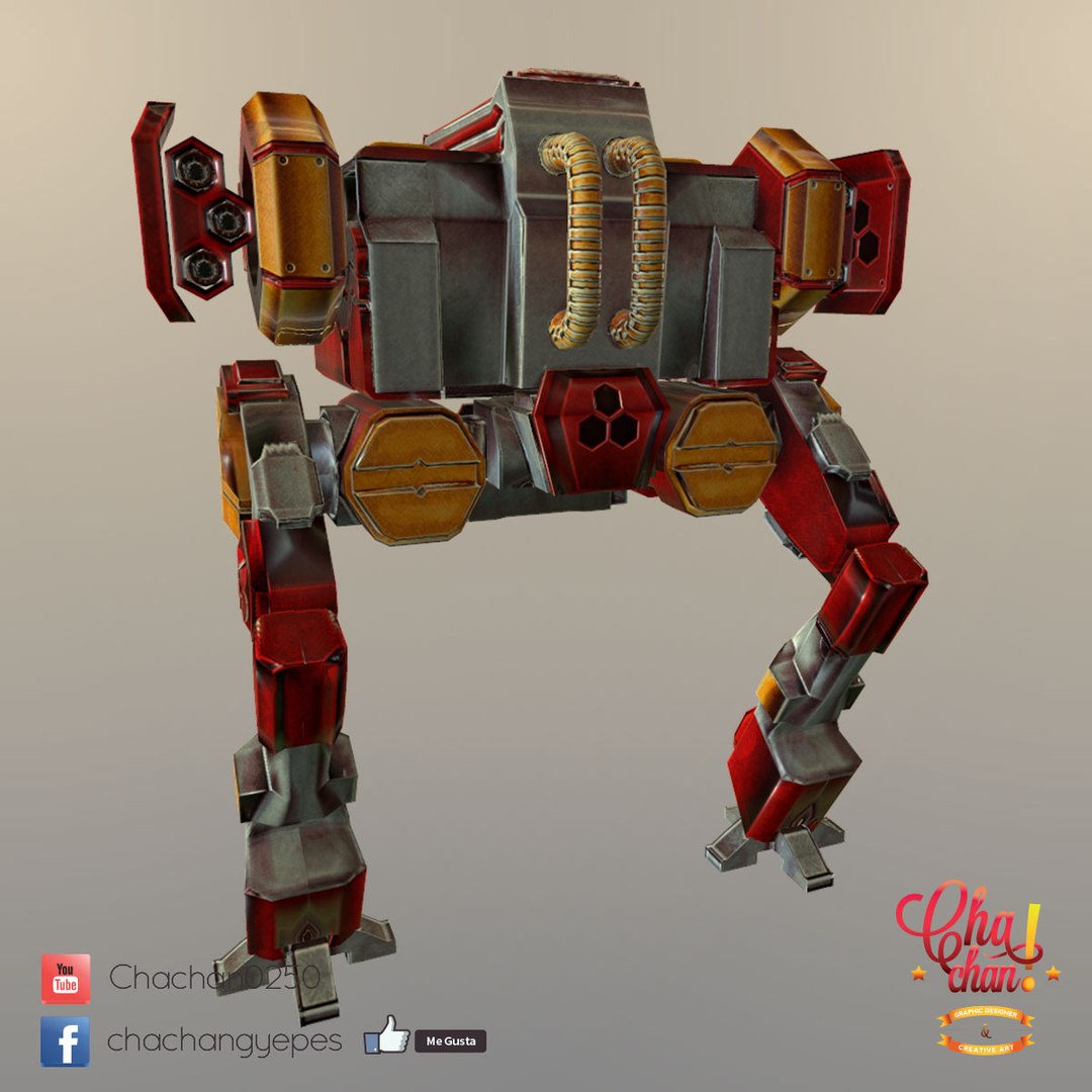 mech robot 3d model