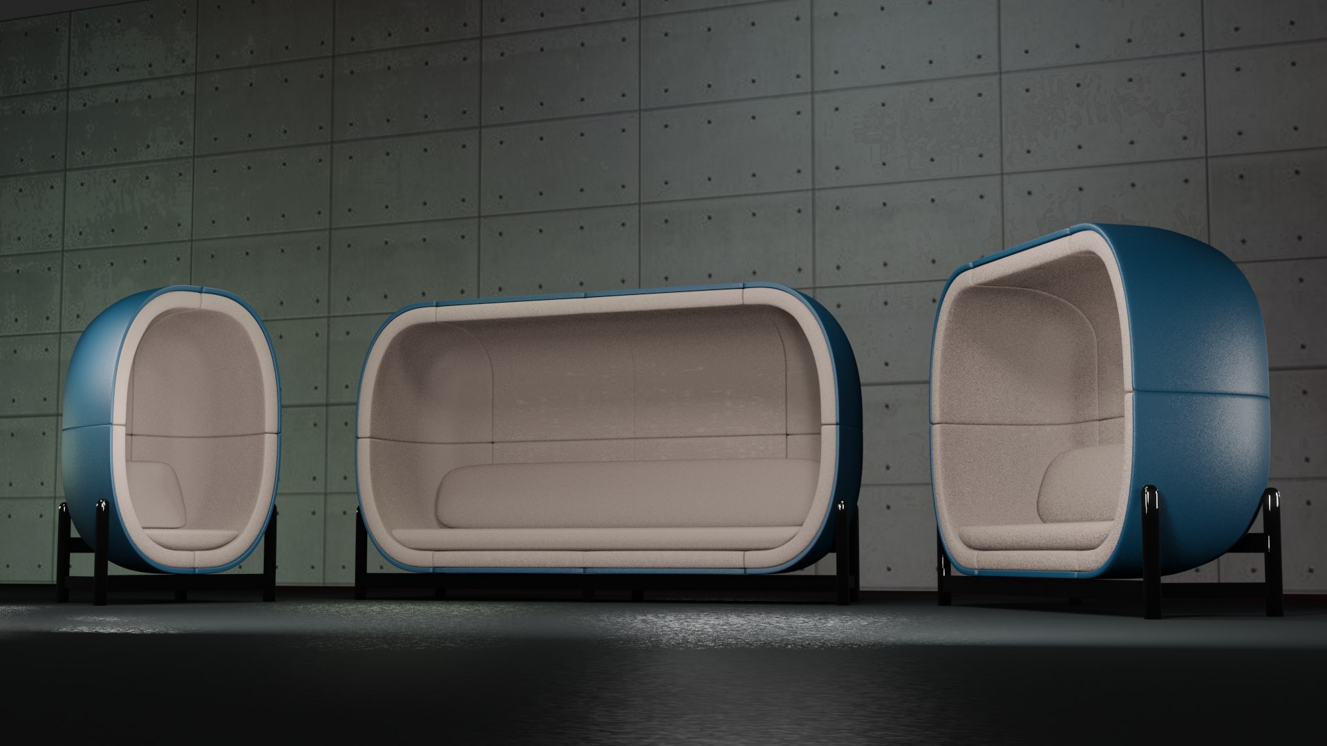 3D Office Pod Model - TurboSquid 1616153