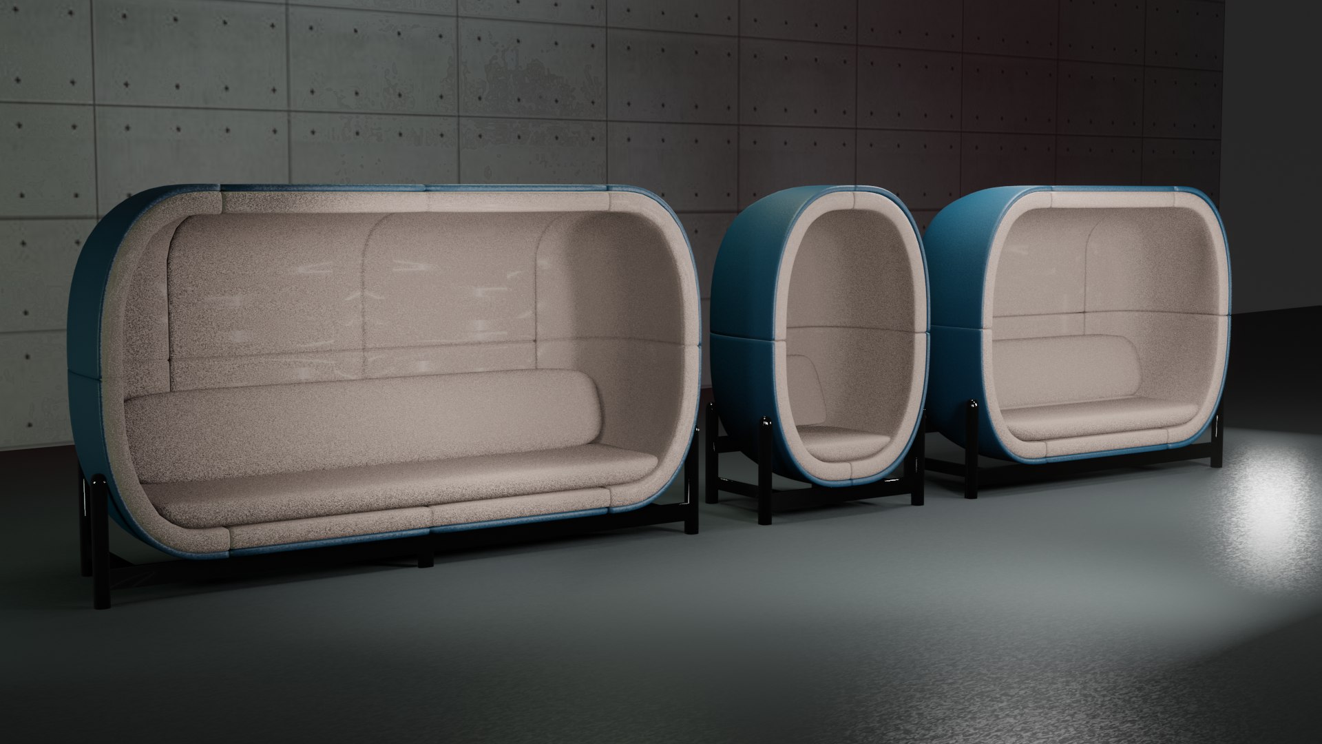 3D Office Pod Model - TurboSquid 1616153