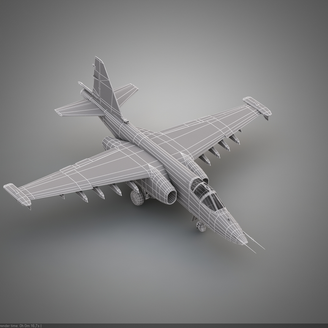 3d Model Su-25 Frogfoot