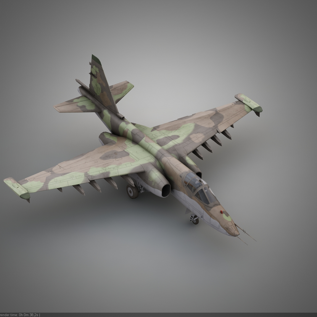 3d Model Su-25 Frogfoot