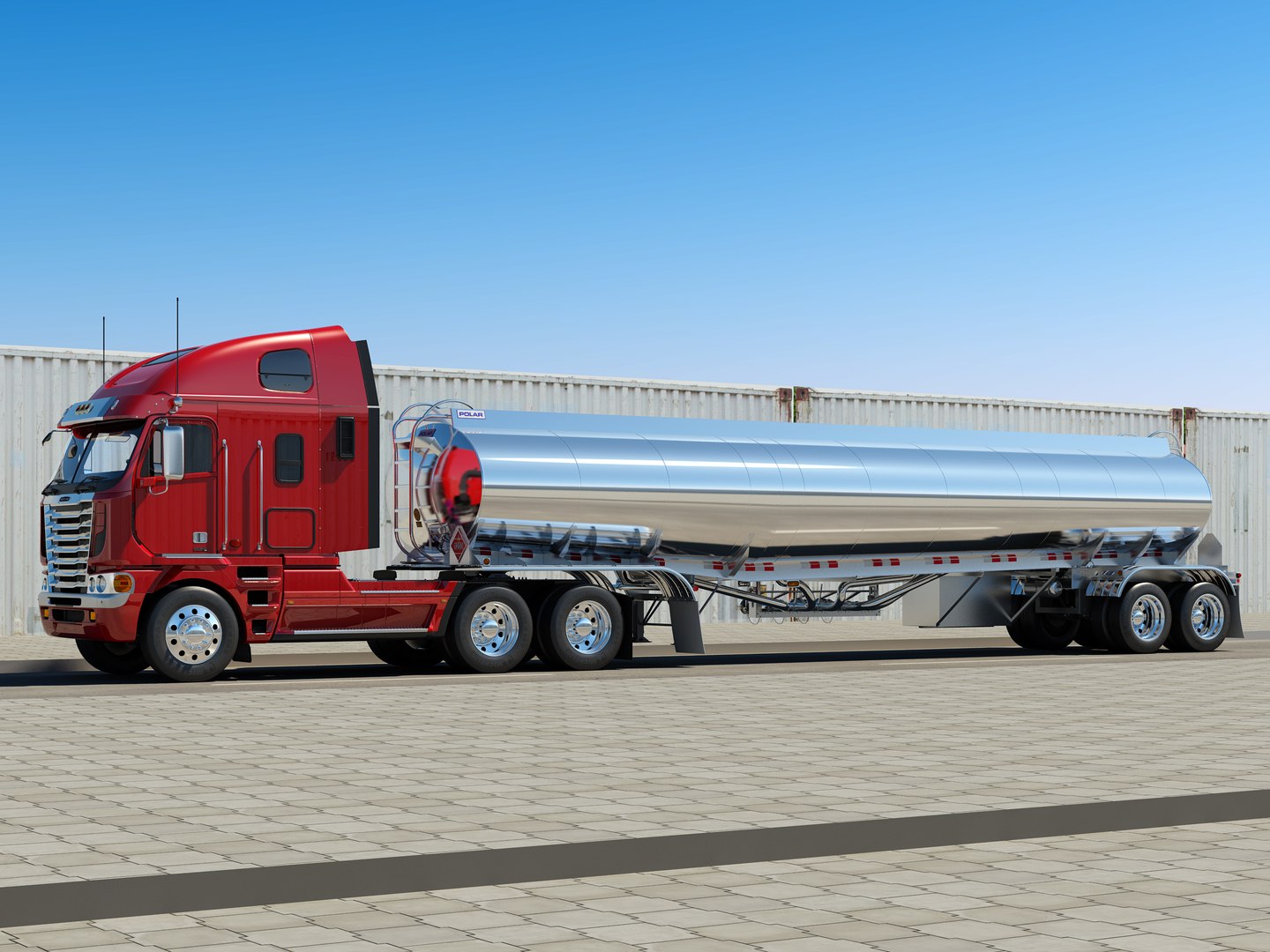 3D Freightliner Tank Tanker Model - TurboSquid 1202457