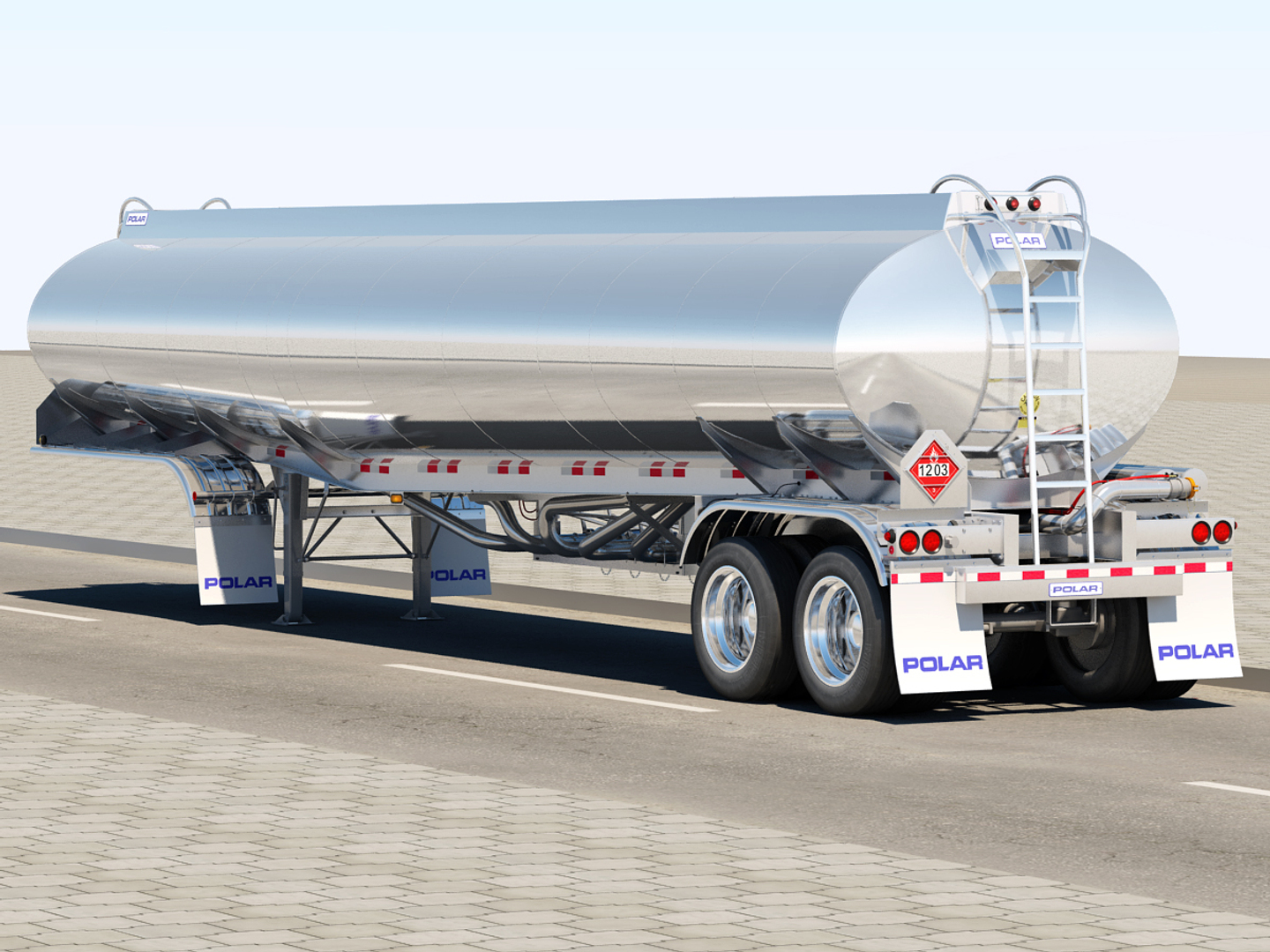 3D freightliner tank tanker model - TurboSquid 1202457