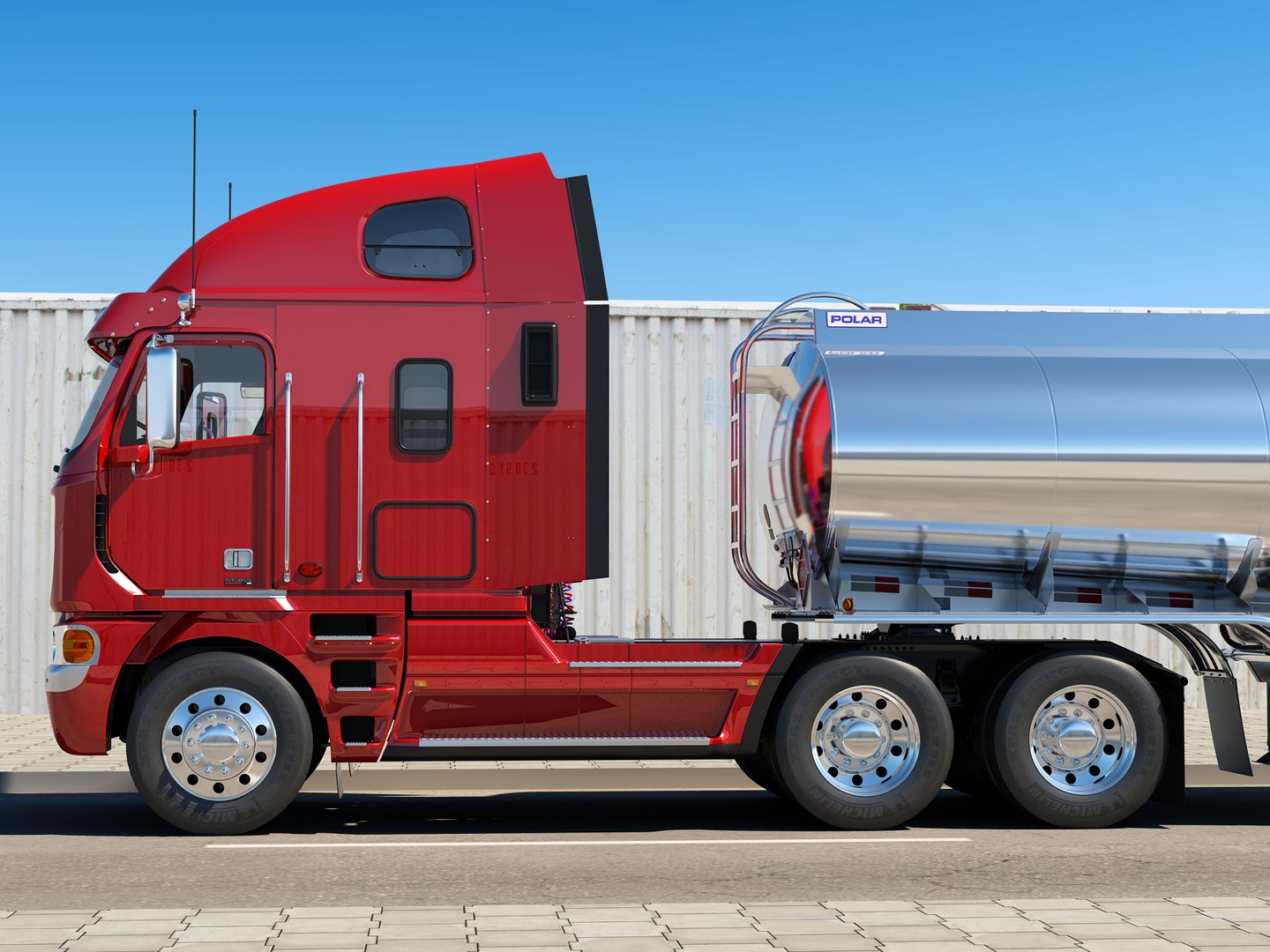 3D Freightliner Tank Tanker Model - TurboSquid 1202457