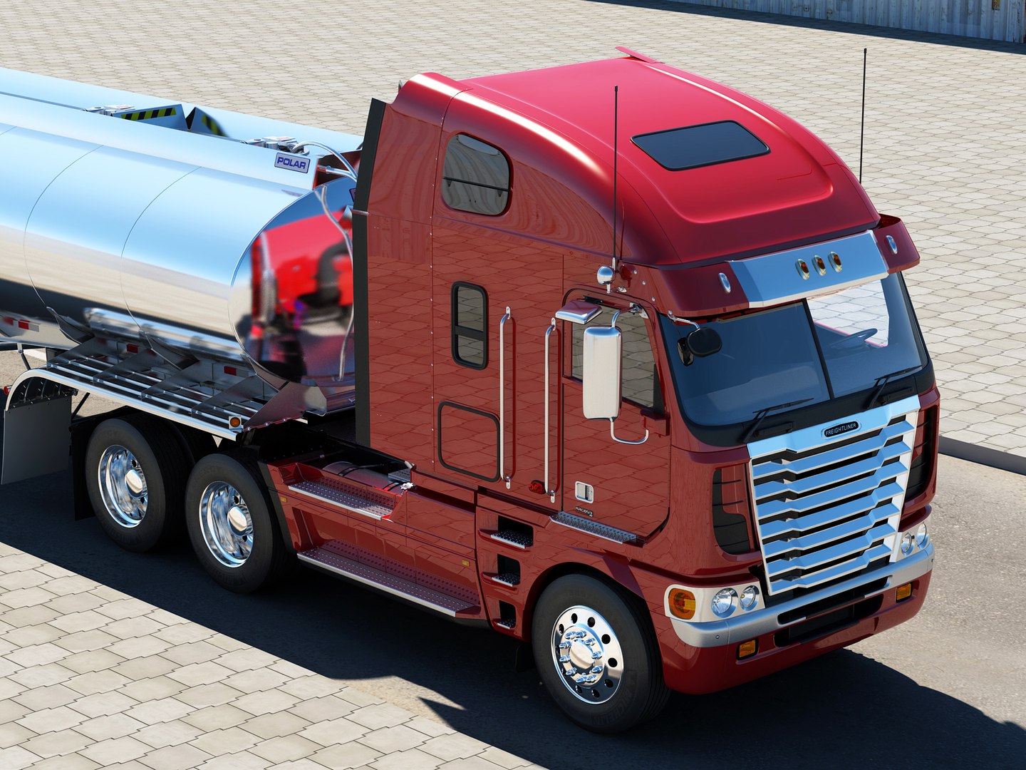 3D Freightliner Tank Tanker Model - TurboSquid 1202457