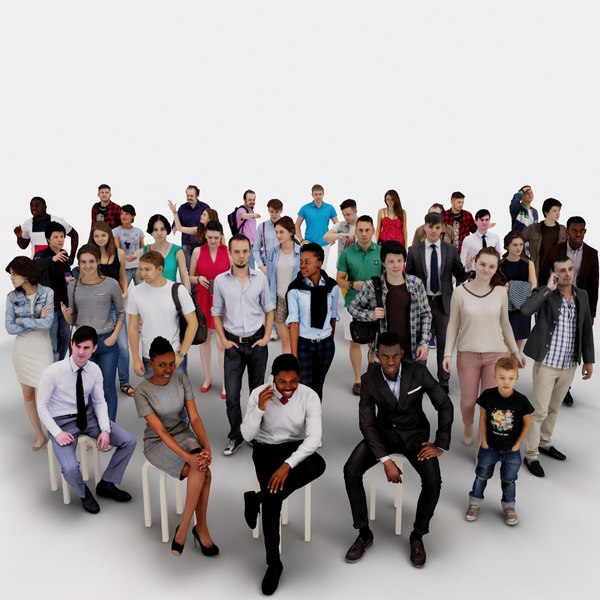 architectural people 3d model