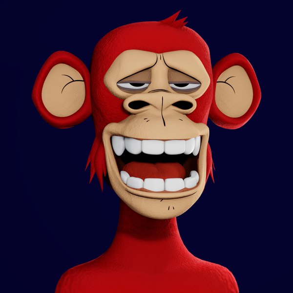 modelo 3d BORED APE YACHT 3D NFT -OPEN MOUTH VERSION- - TurboSquid 1958078