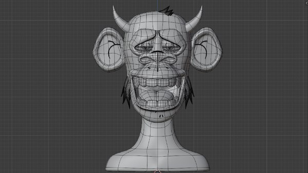 modelo 3d BORED APE YACHT 3D NFT -OPEN MOUTH VERSION- - TurboSquid 1958078