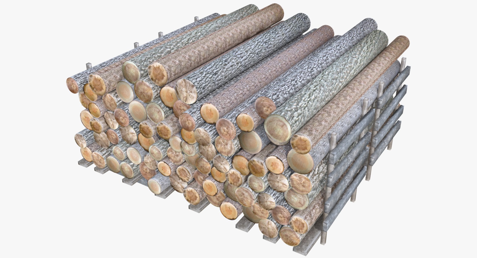 3D Wood Log - TurboSquid 1173476
