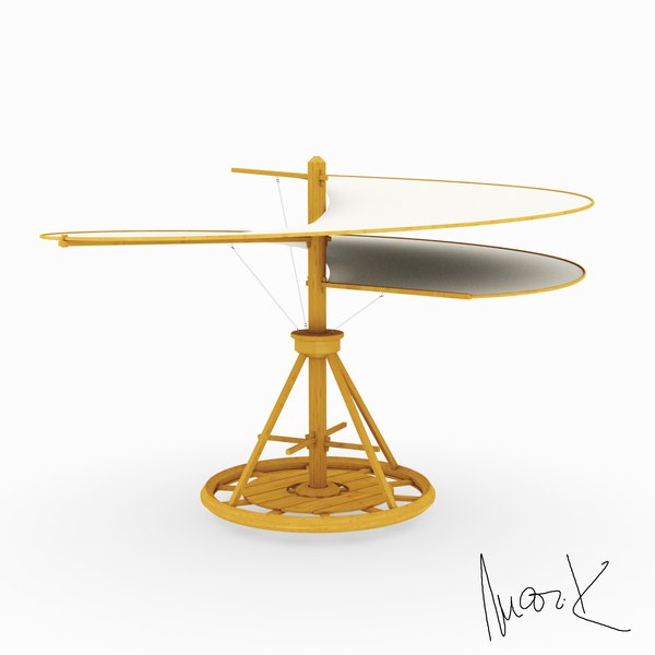 Leonardo Da Vinci Helicopter 3D Models for Download | TurboSquid