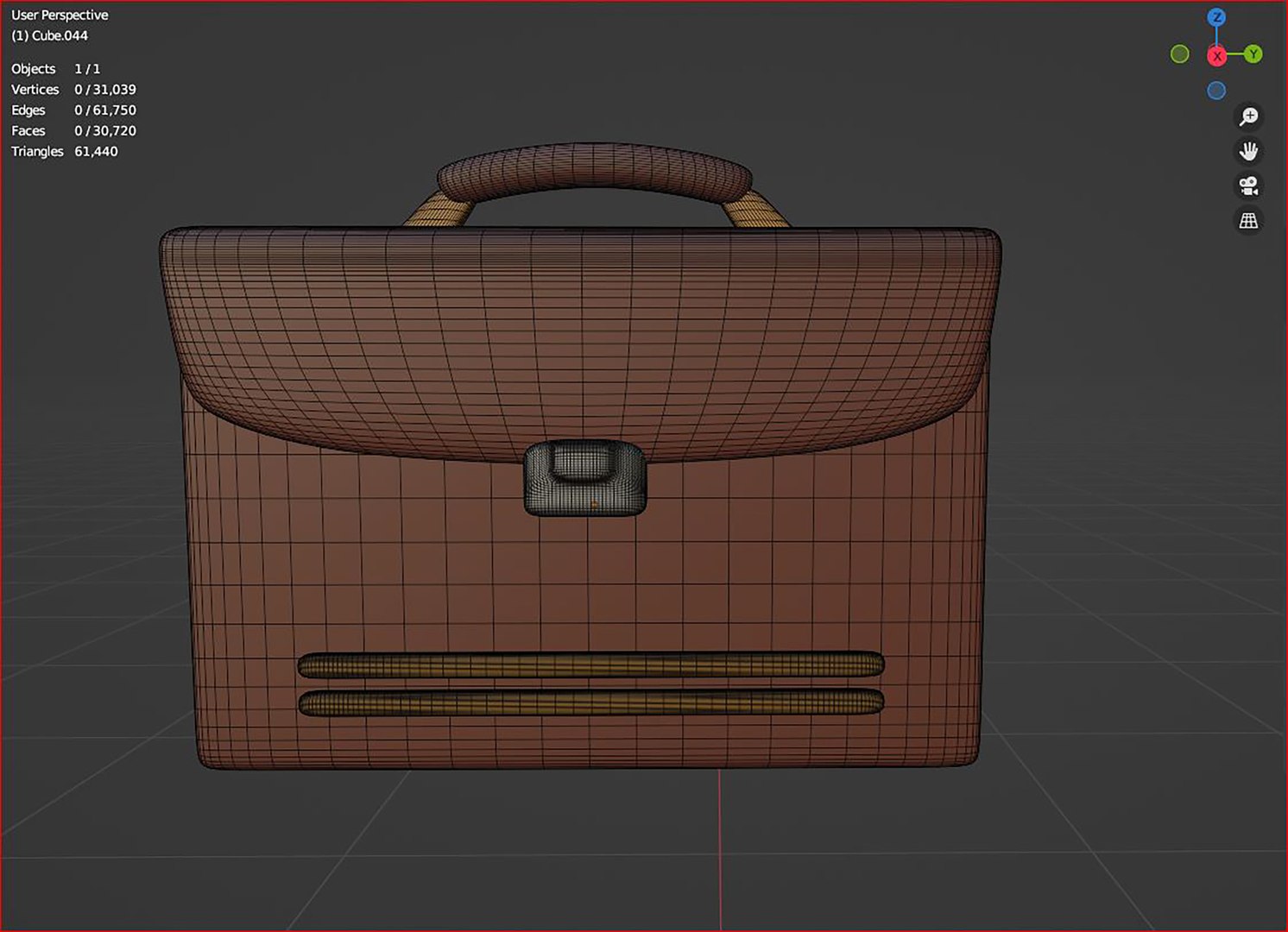 3d Briefcase Icon 3D Model - TurboSquid 2066393
