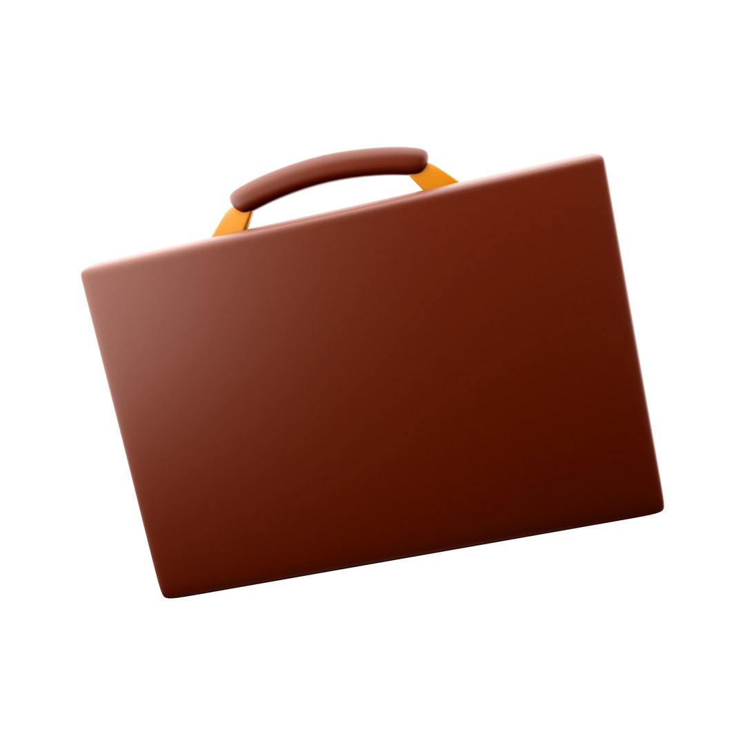 3d Briefcase Icon 3D Model - TurboSquid 2066393