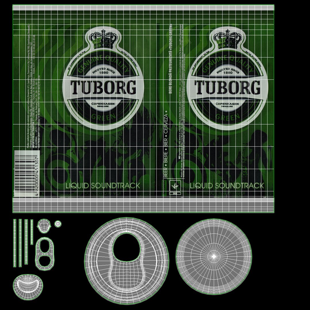 3d Tuborg Beer