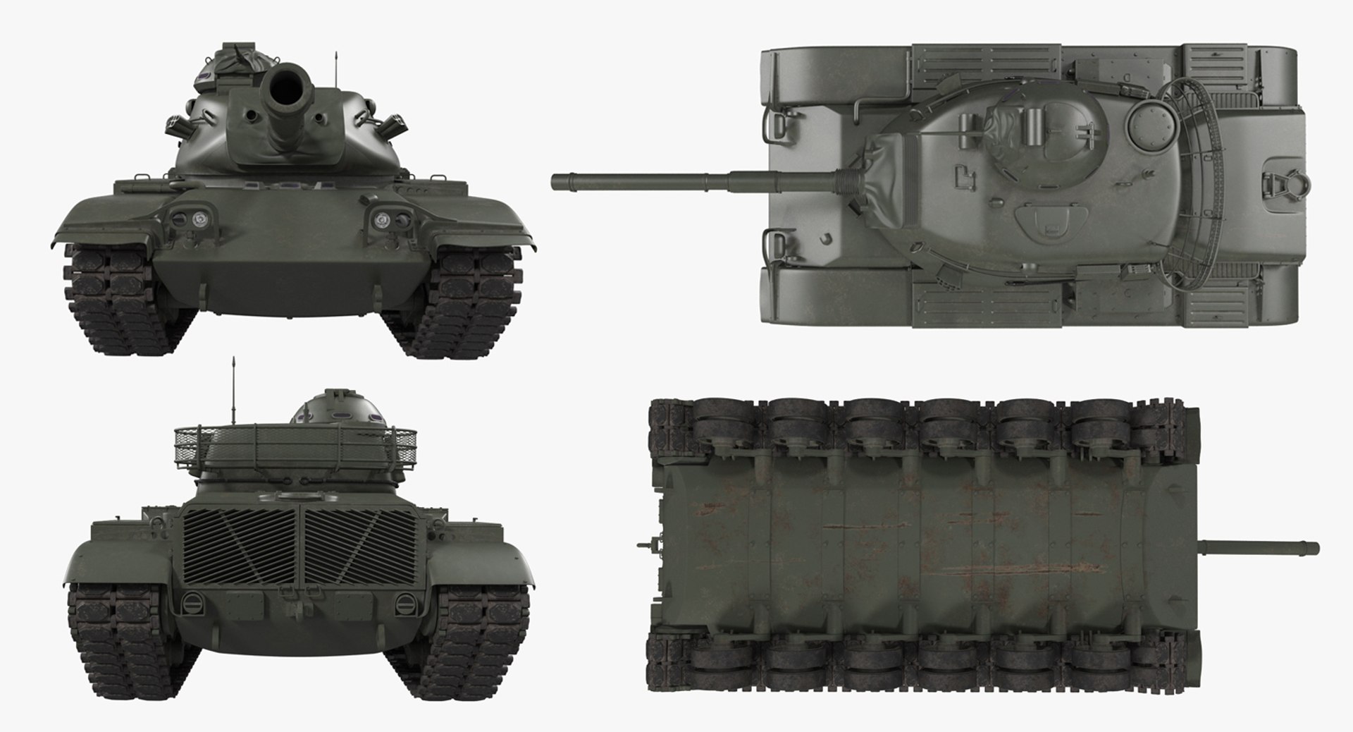 3D Main Battle Tank M60 Model - TurboSquid 1156724