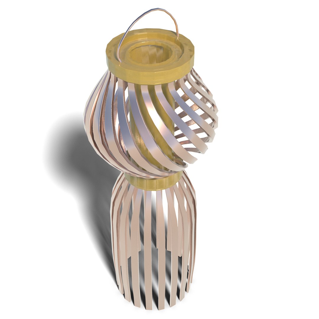 3D Paper Lantern Lamp - TurboSquid 2086077