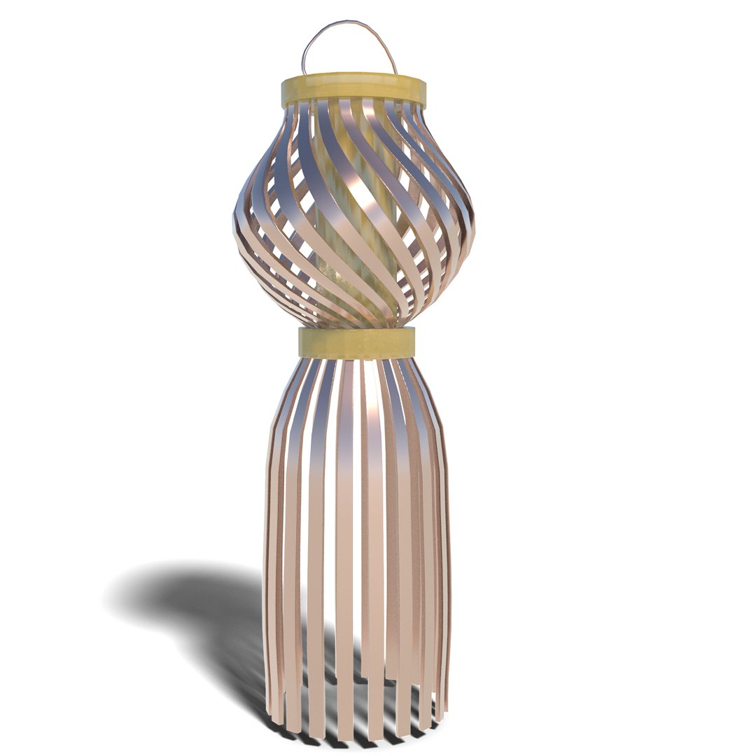 3D Paper Lantern Lamp - TurboSquid 2086077