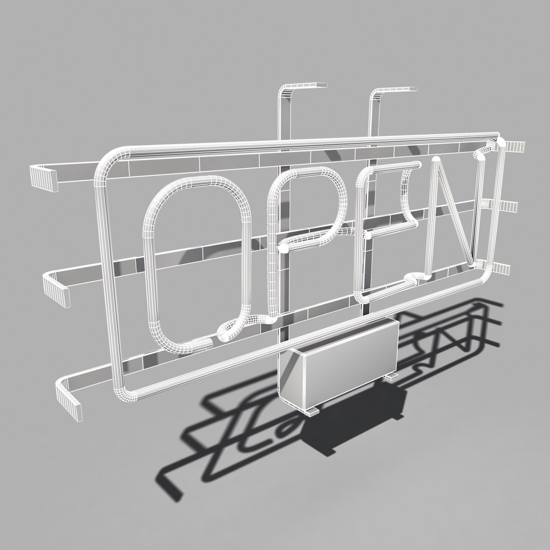 3ds Max Neon Sign