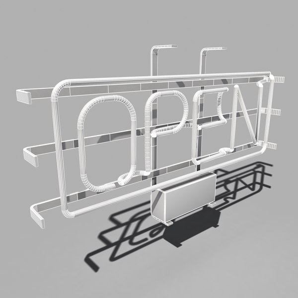 3ds max neon sign