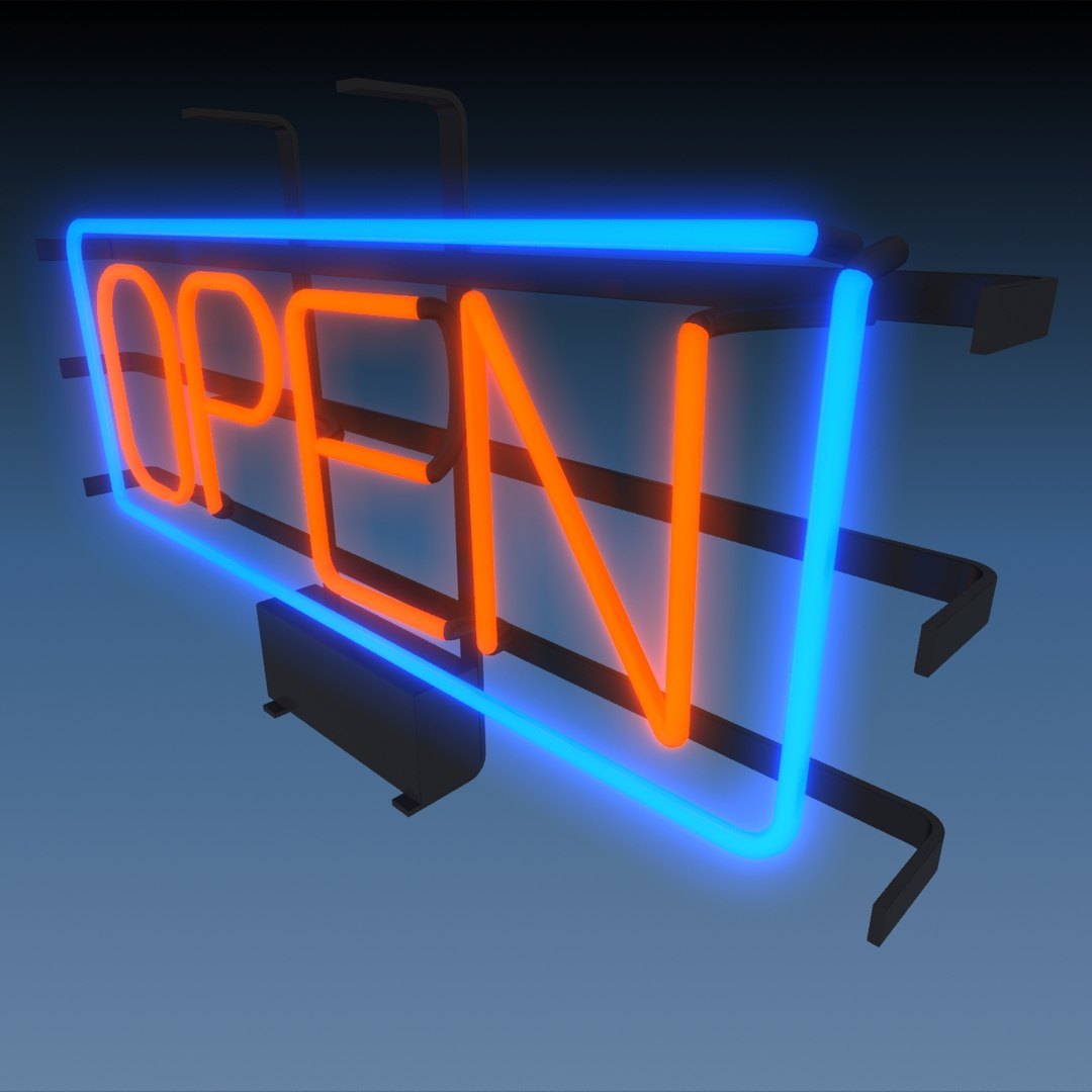 3ds Max Neon Sign