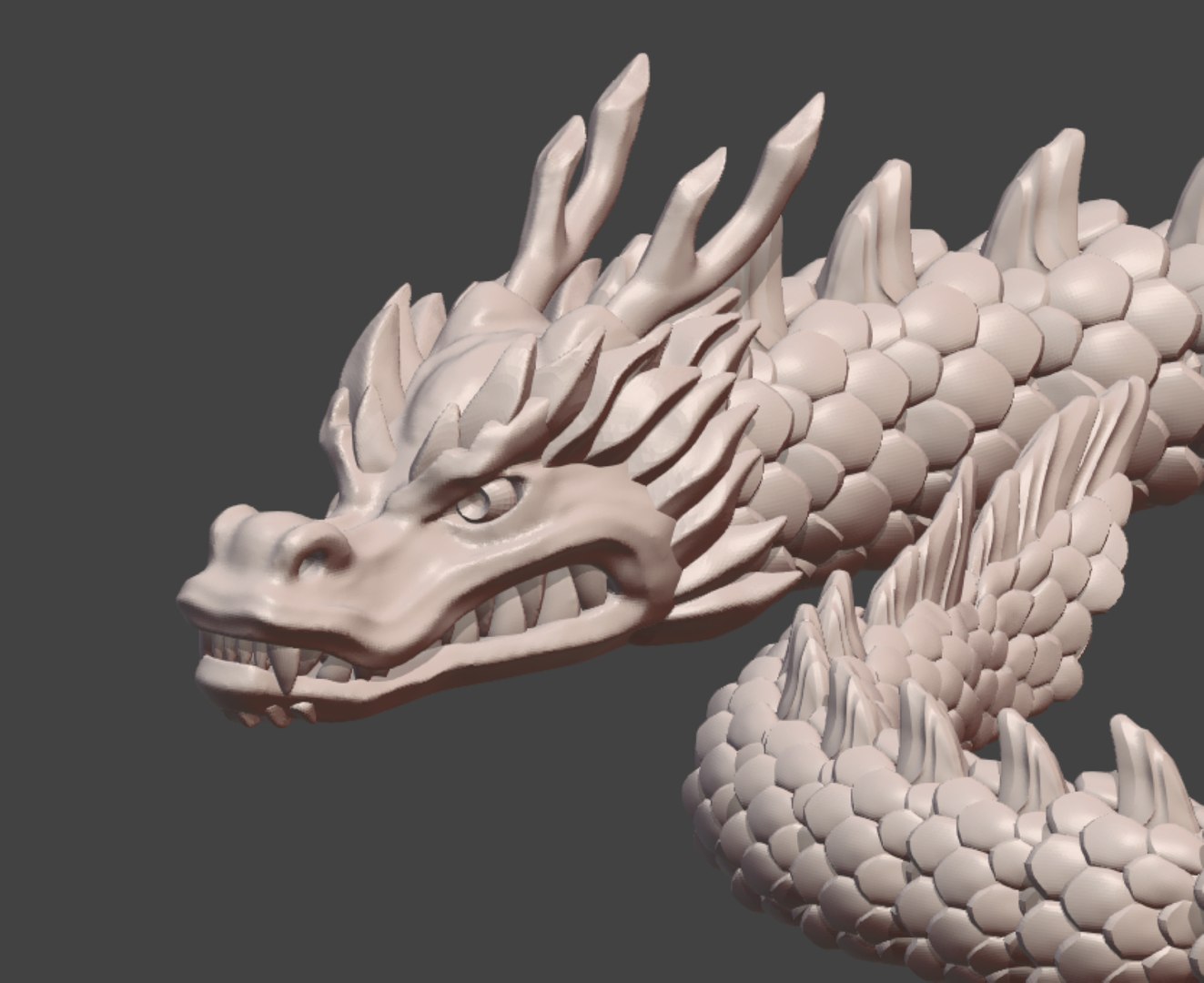 3D CHINESE MYTHOLOGICAL DRAGON ARTICULATED - TurboSquid 2056321
