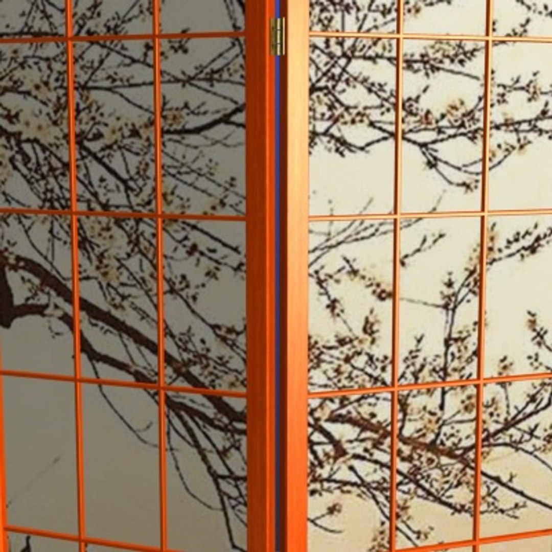 3dsmax Japanese Room Divider