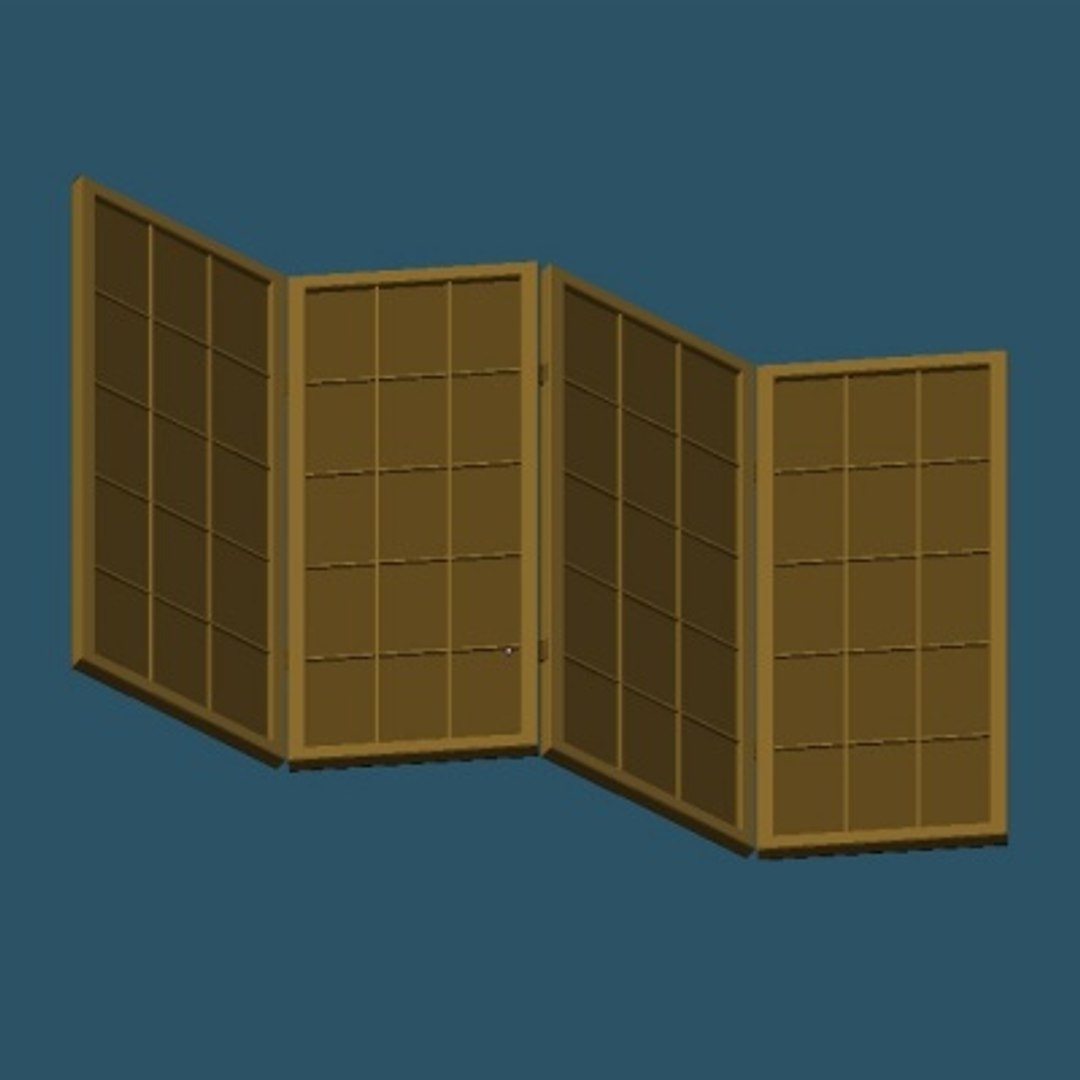 3dsmax Japanese Room Divider