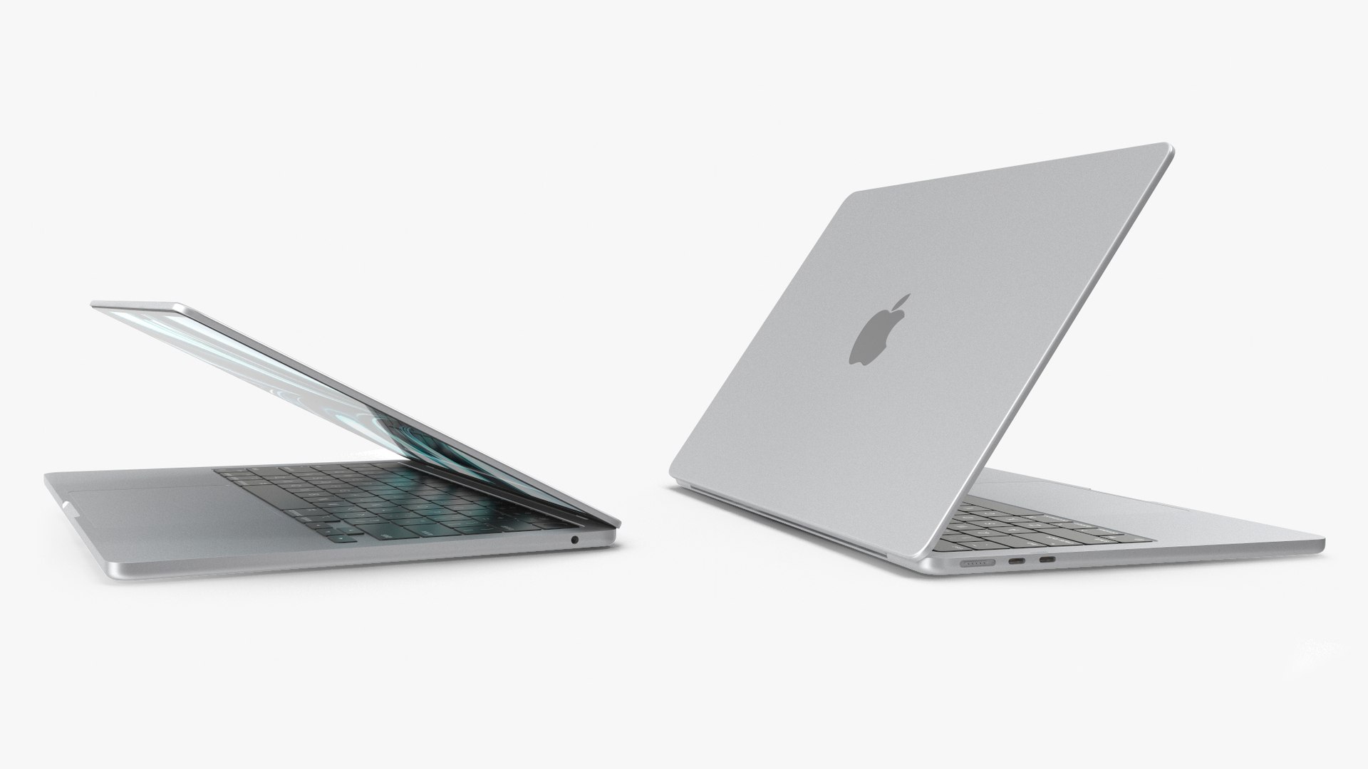 3D Silver MacBook Air M2 2022 Model - TurboSquid 2001570